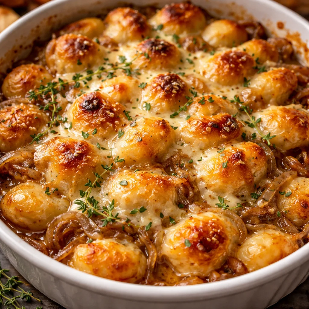 Mouthwatering Baked French Onion Gnocchi – D.K.H