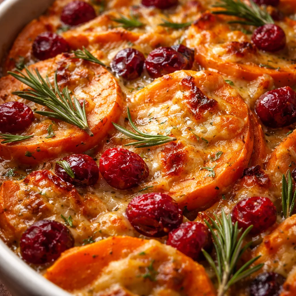 Sweet Potato & Cranberry Gratin – D.K.H